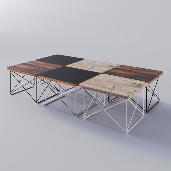 3d eames wire-base table