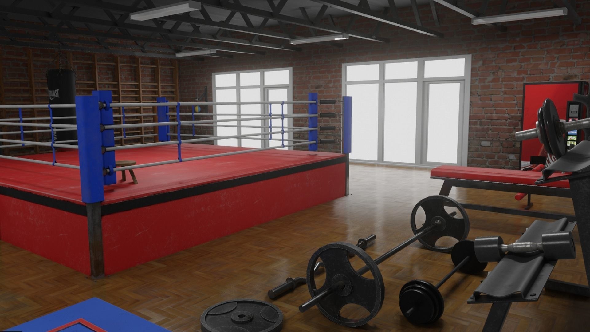 3D Boxing Gym - TurboSquid 2125591