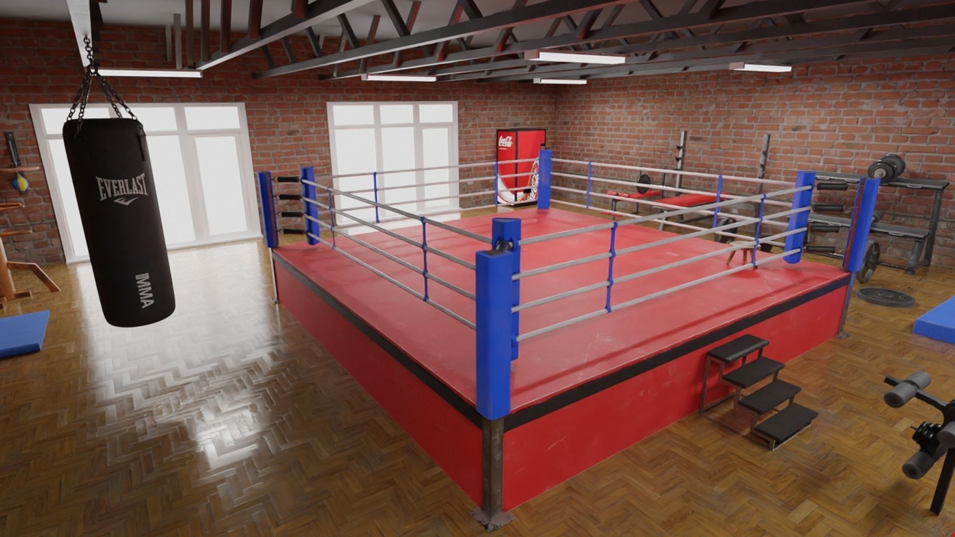 3D Boxing Gym - TurboSquid 2125591