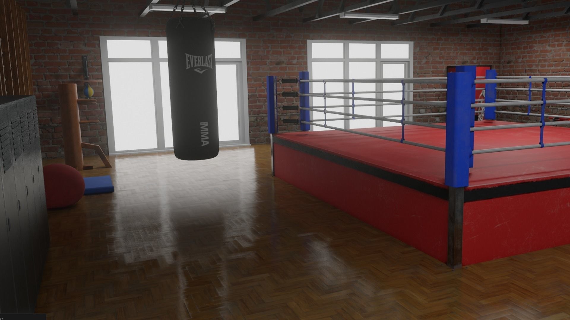 3D Boxing Gym - TurboSquid 2125591