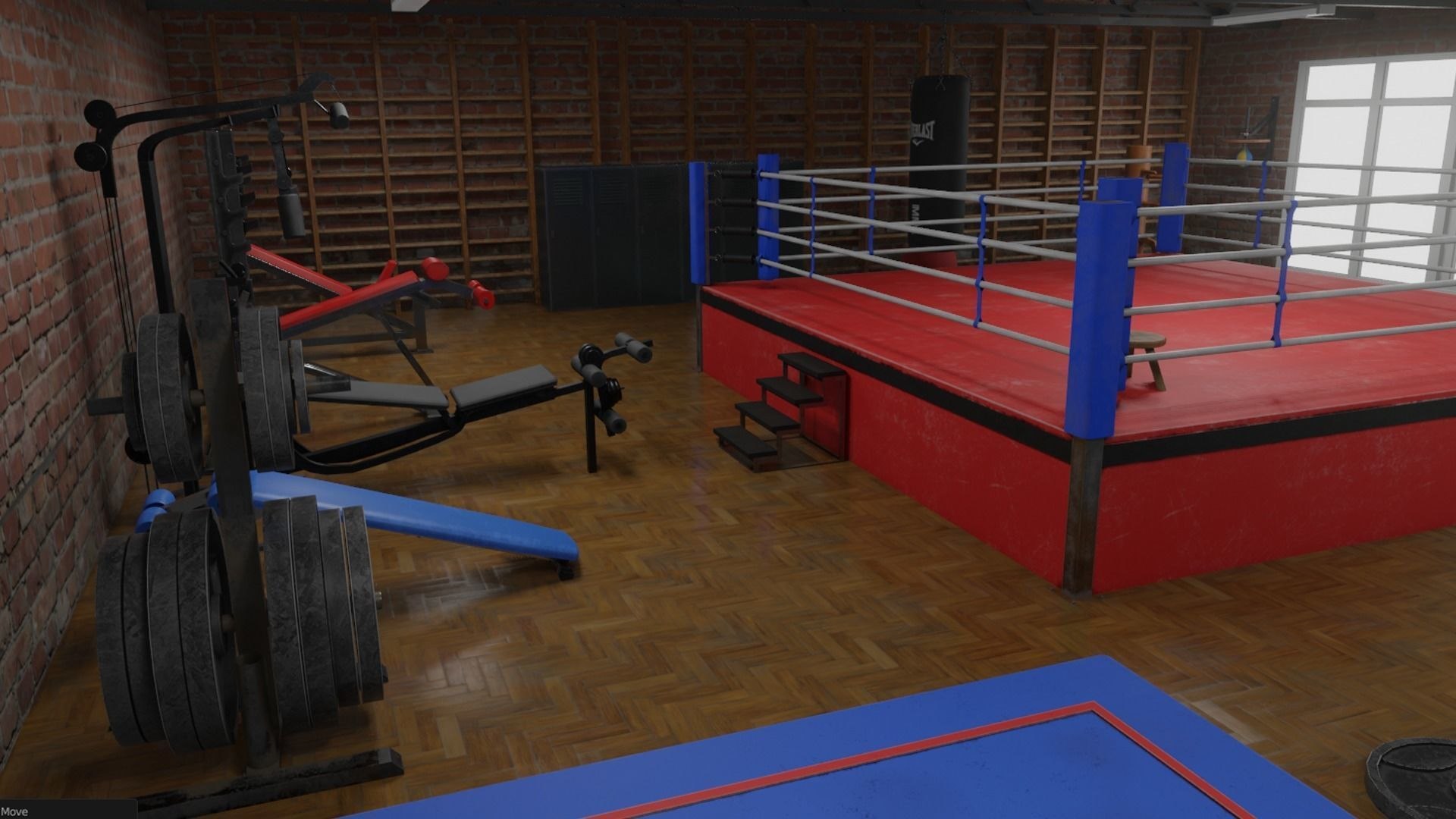 3D Boxing Gym - TurboSquid 2125591