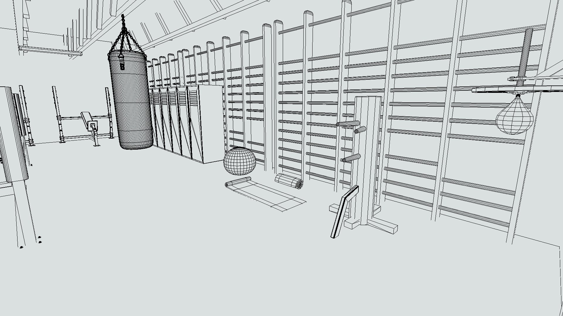 3D Boxing Gym - TurboSquid 2125591