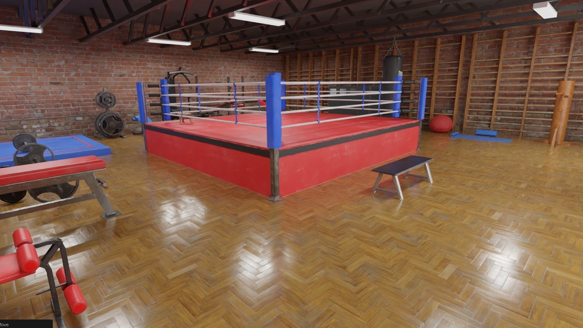 3D Boxing Gym - TurboSquid 2125591