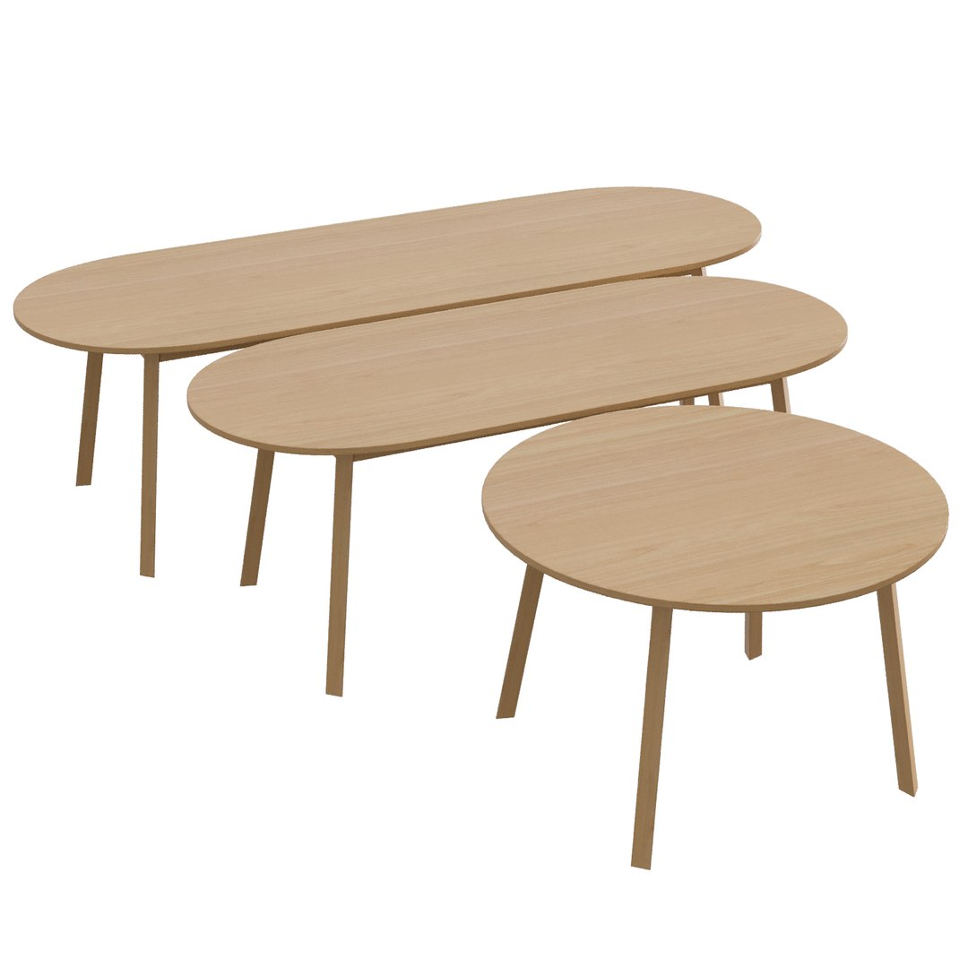 Triangle Leg Table 3D Model - TurboSquid 1946542