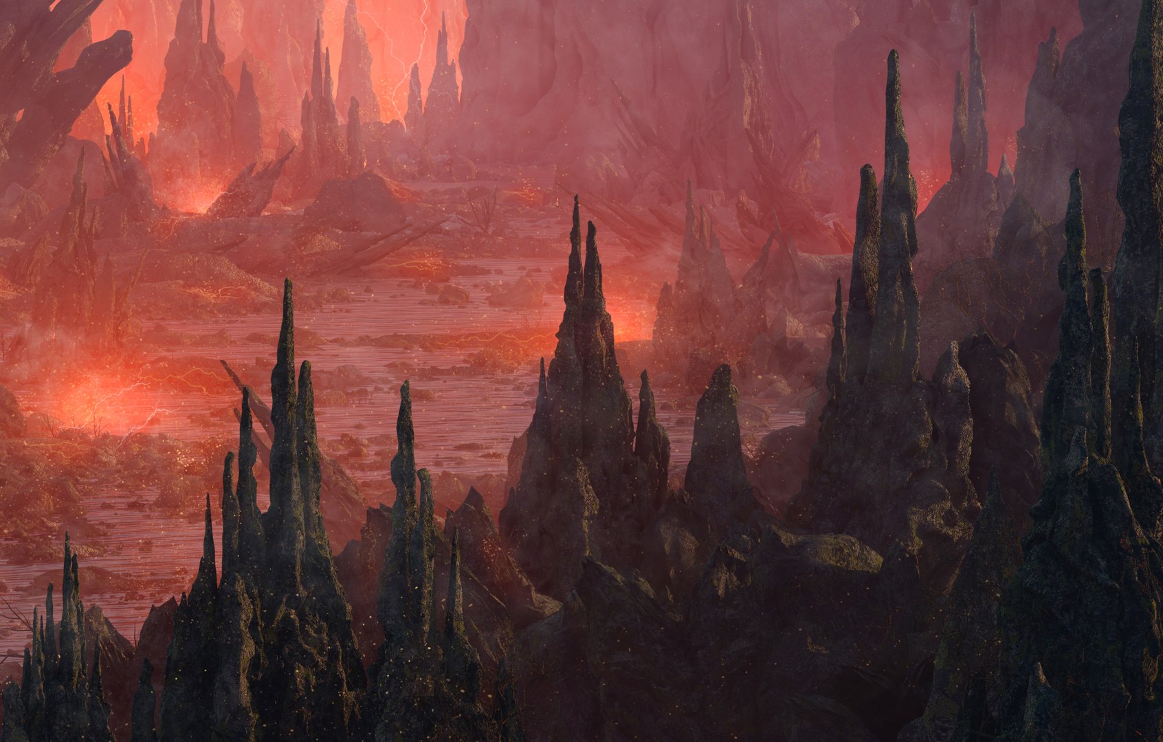 Hell Planet Environment 3D Model - TurboSquid 2061013