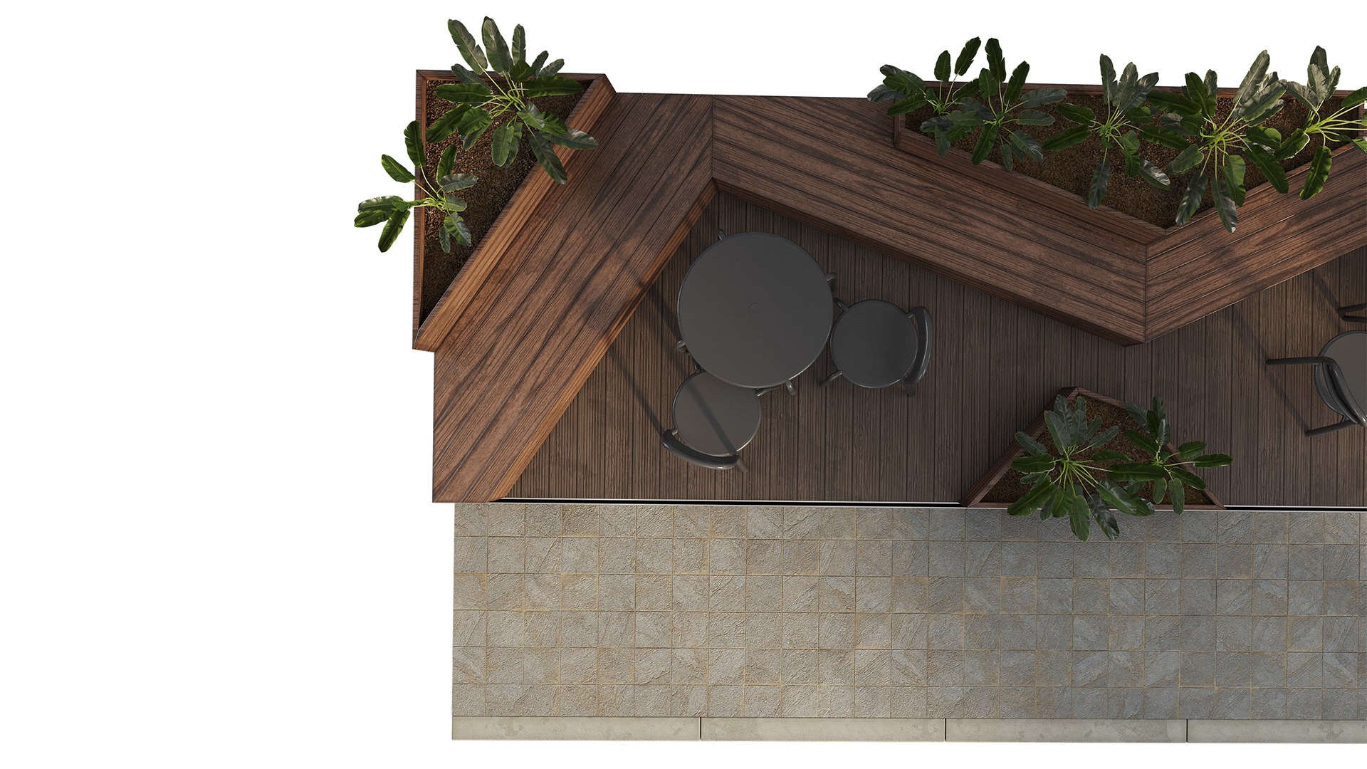 Parklet 1 3D Model - TurboSquid 2253310