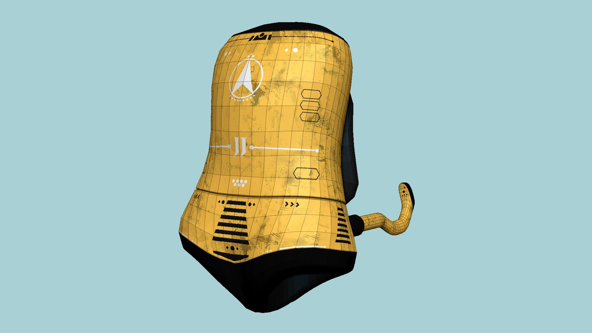 Jetpack J05 Yellow Black - SciFi Character Design 3D Model - TurboSquid ...