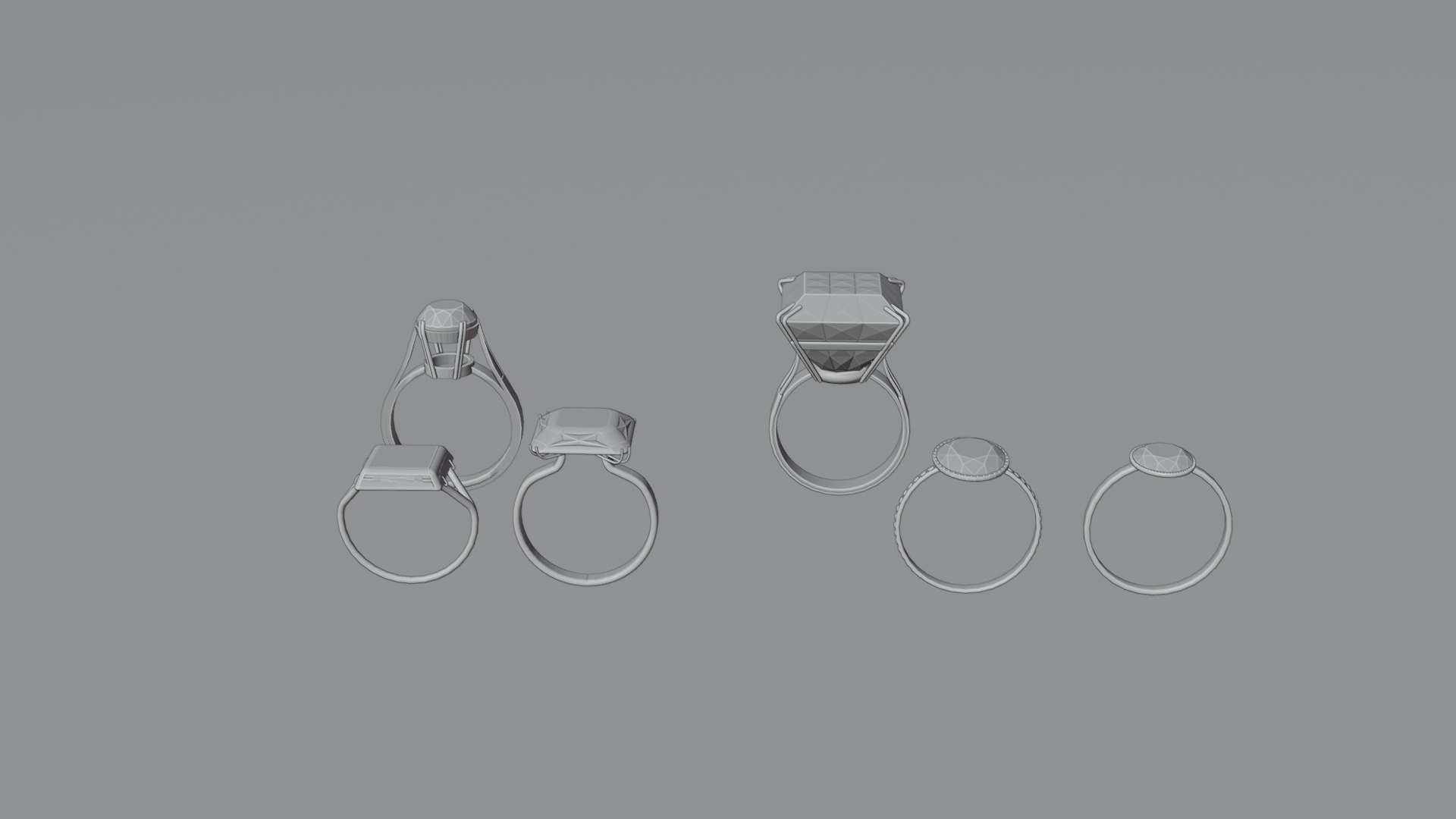 6 Weeding Rings Model - TurboSquid 2293573