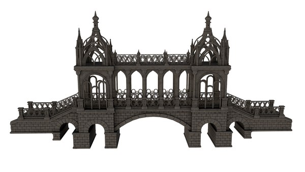 modelo 3d Gothic bridge - TurboSquid 1967094