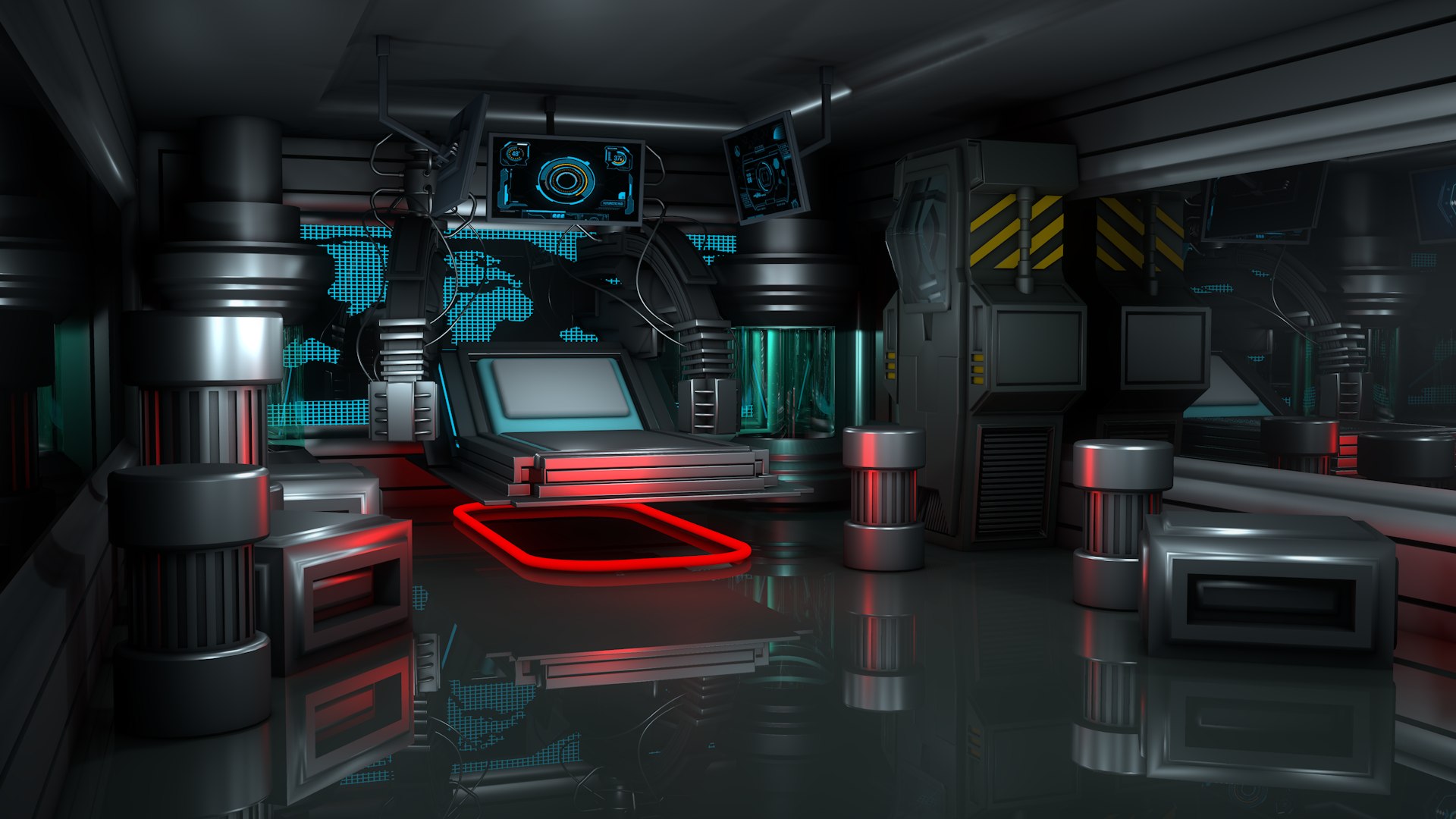3D Sci Fi Room - TurboSquid 2230158