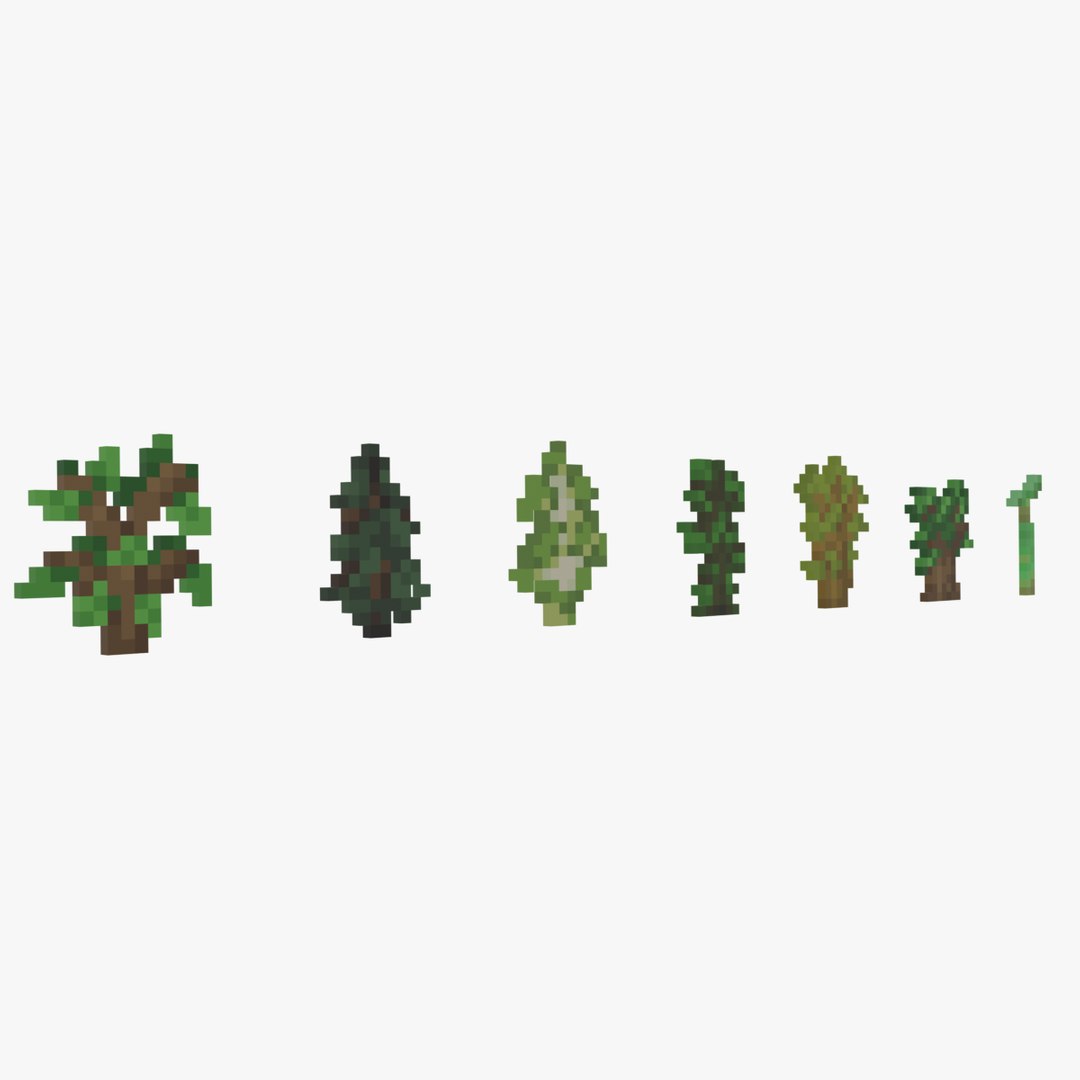 3D Sapling Set 2D Model - TurboSquid 2017156