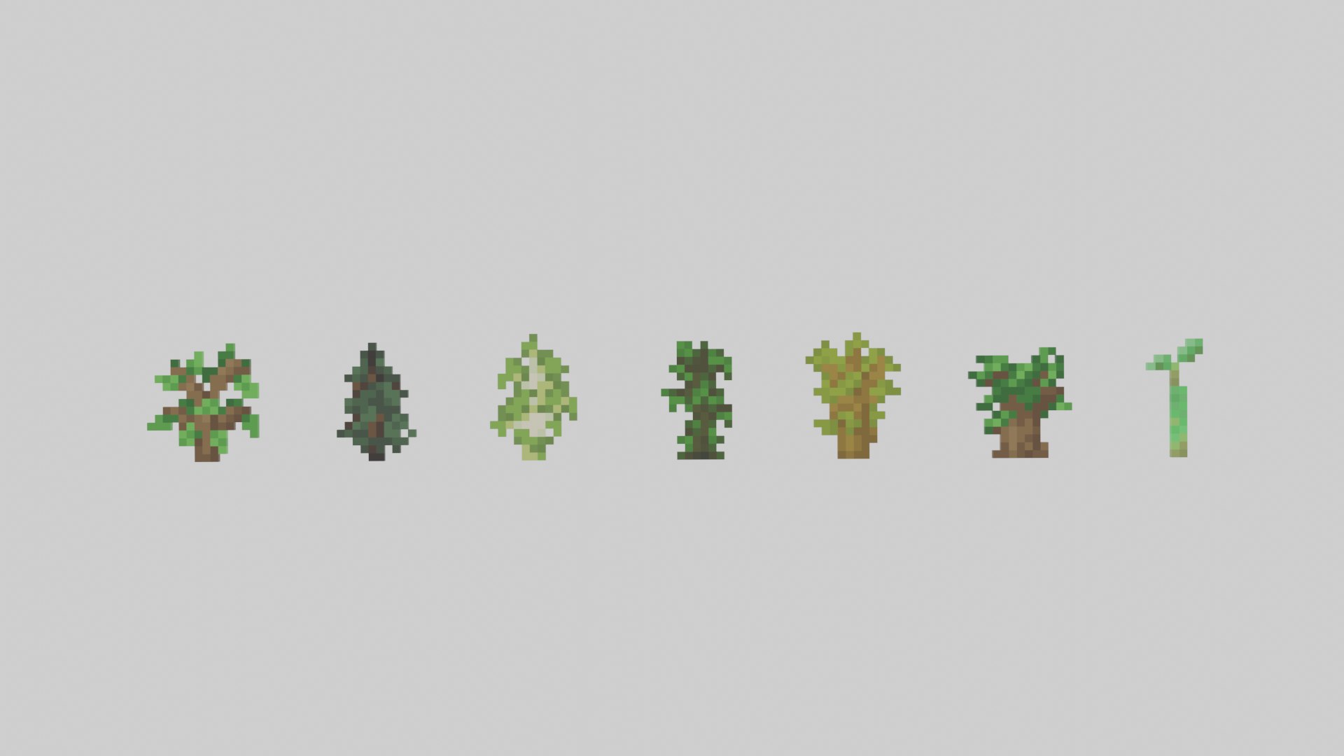 3D Sapling Set 2D Model - TurboSquid 2017156