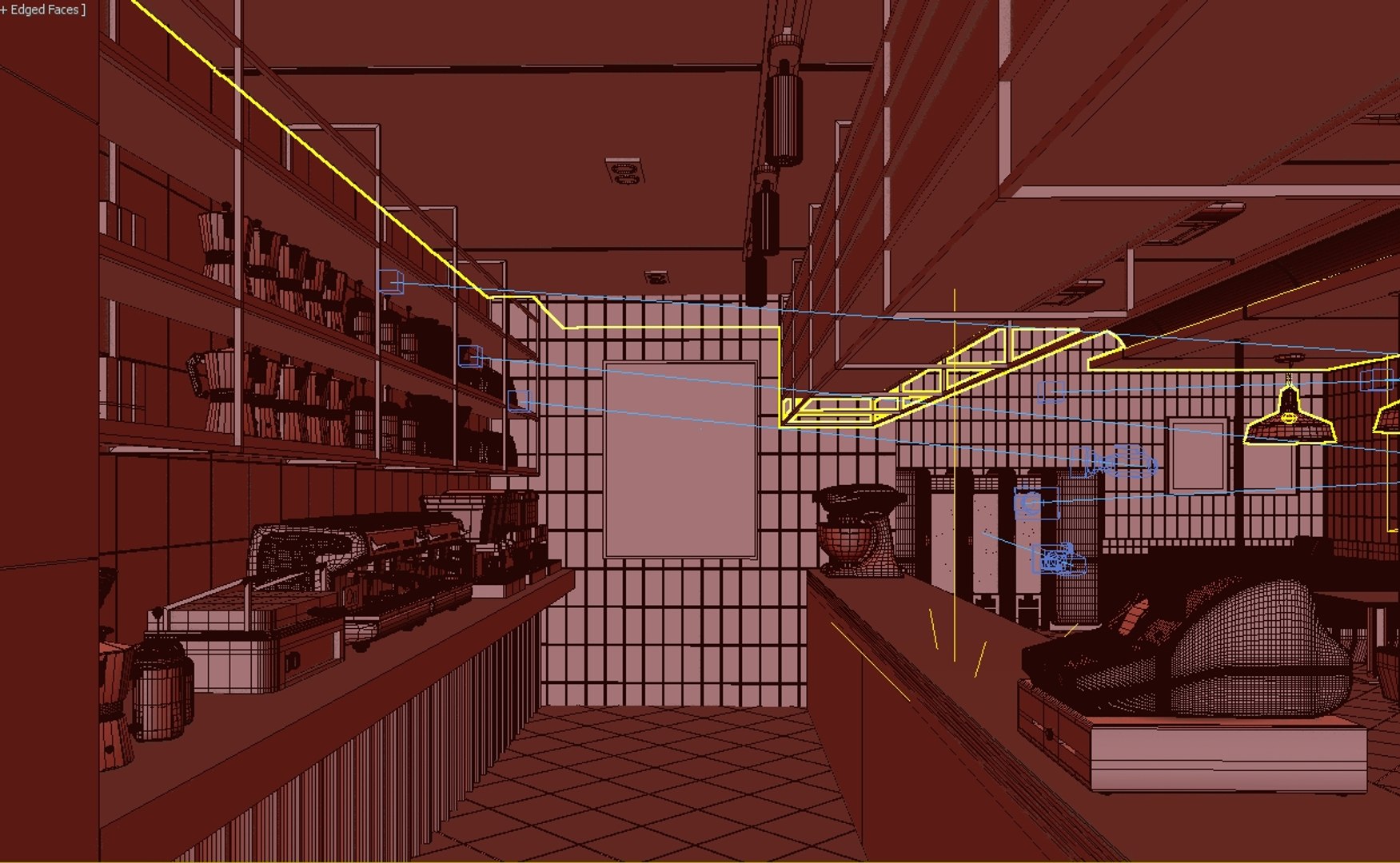 Retro Diner Exterior and Interior 3D model - TurboSquid 2087347