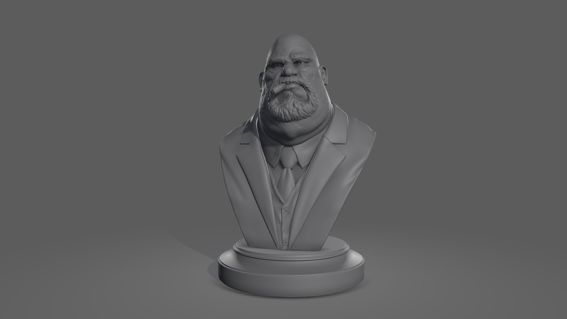3D Mafia Boss Bust Variations - TurboSquid 1564665