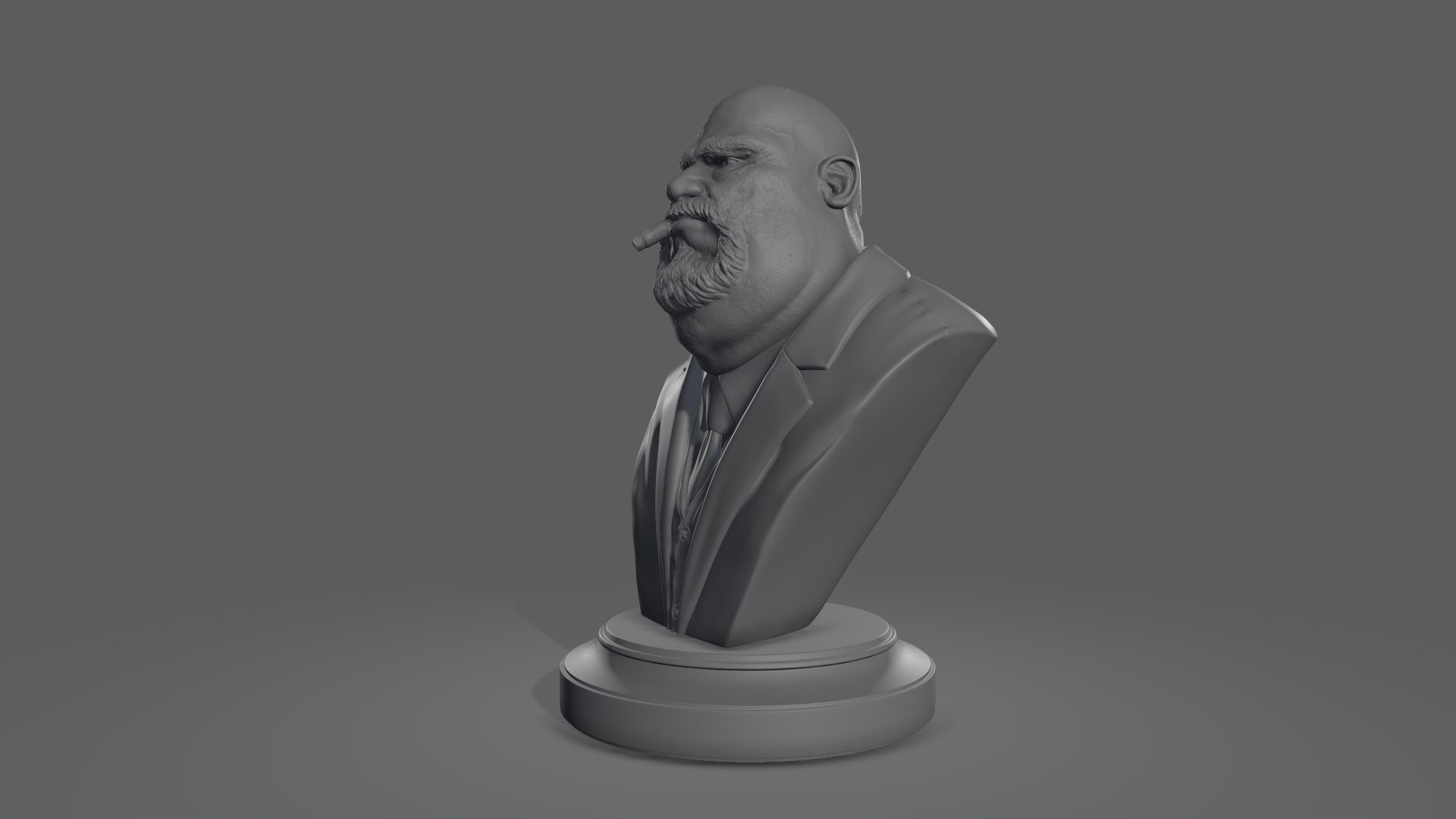 3D Mafia Boss Bust Variations - TurboSquid 1564665