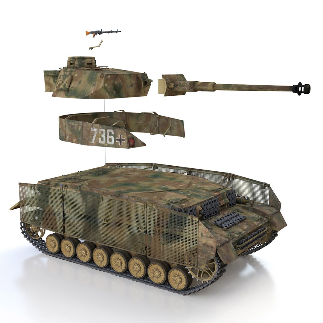 German Panzer 4 Ausf 3D Model - TurboSquid 1304278