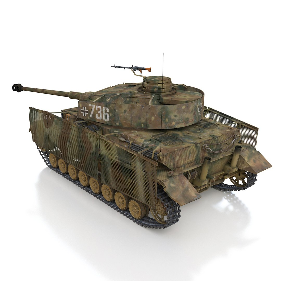 German Panzer 4 Ausf 3D Model - TurboSquid 1304278