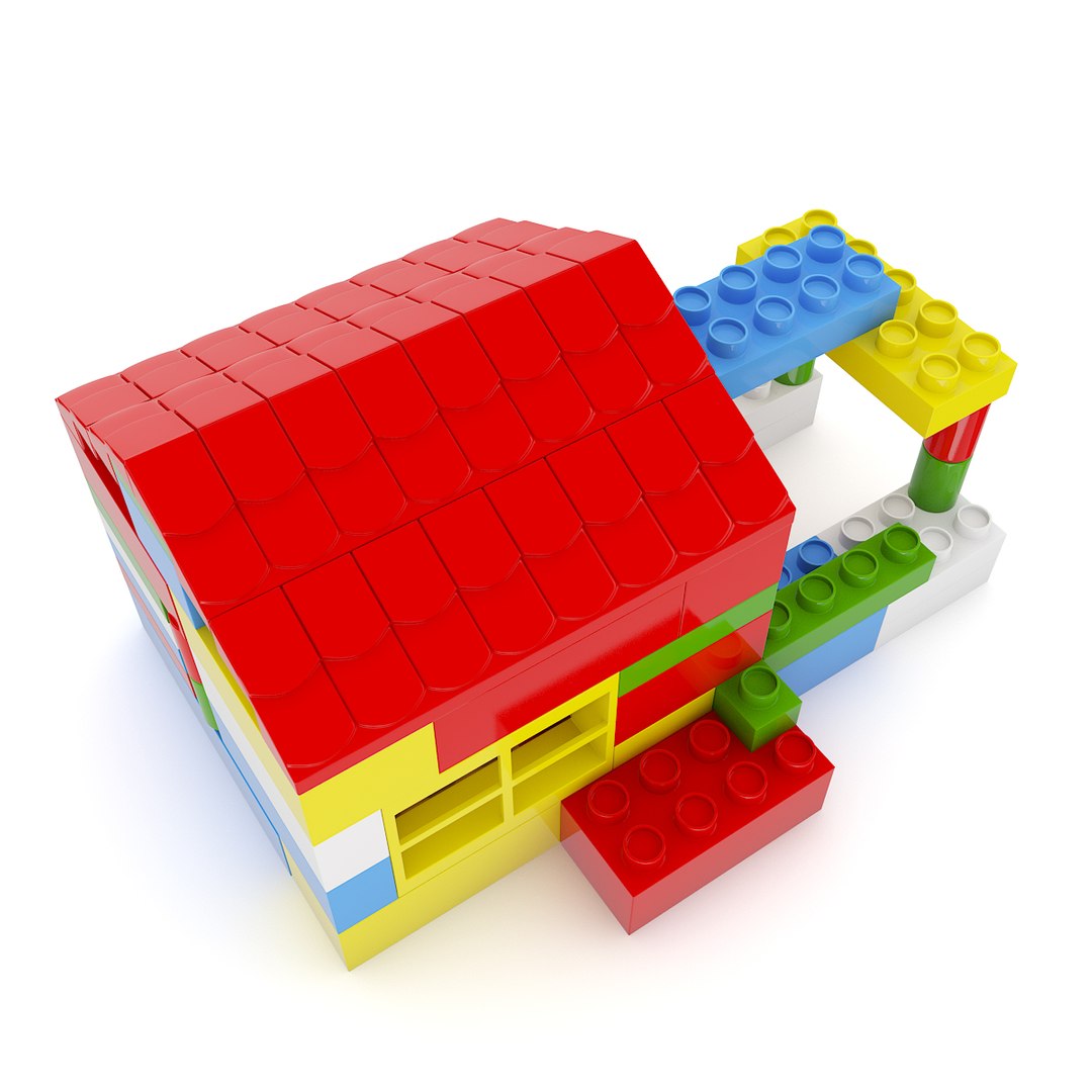 3d Model Plastic Blocks Toy