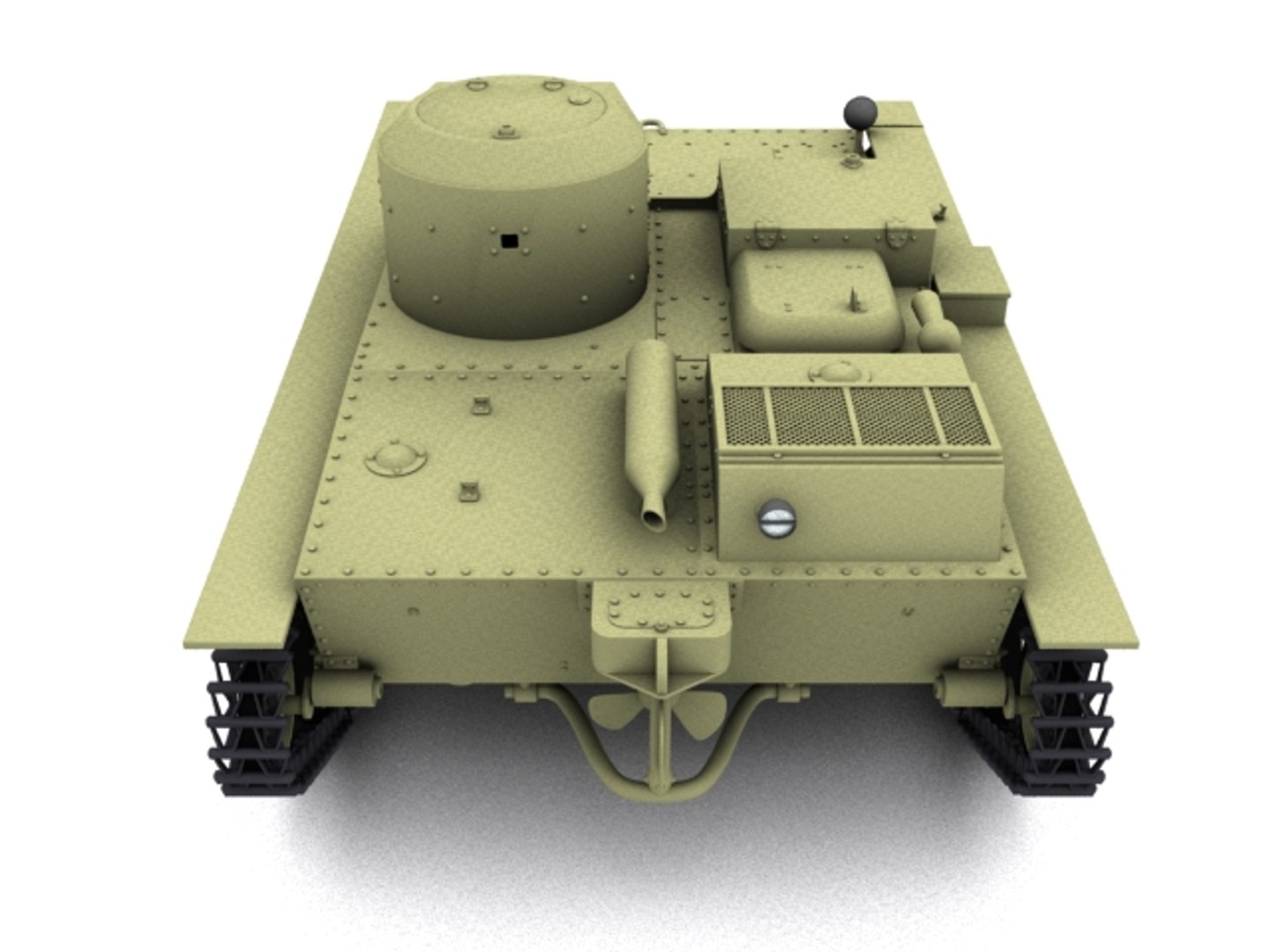 3d Model Tank T 38