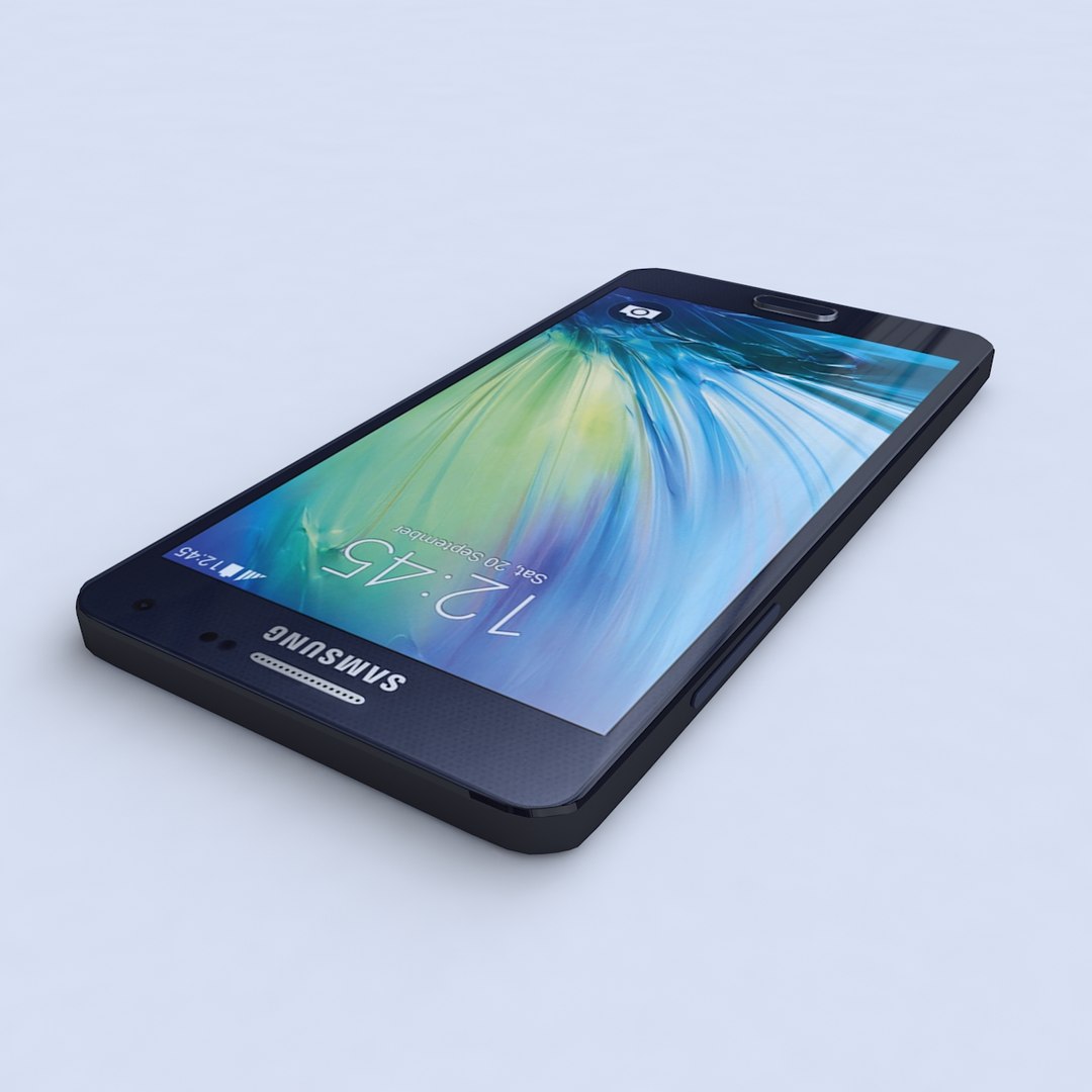 samsung galaxy a5 black 3d model