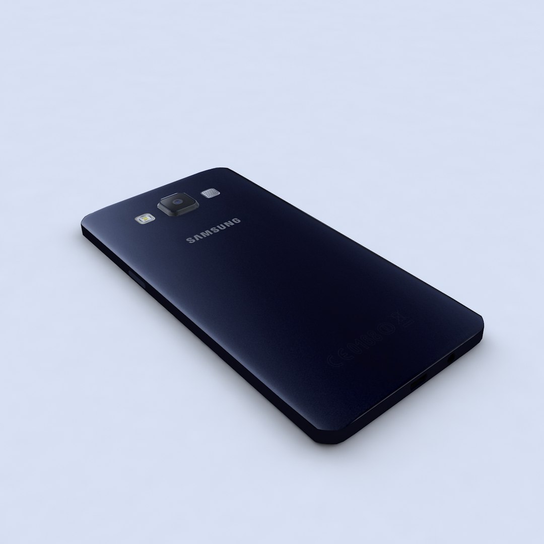 samsung galaxy a5 black 3d model