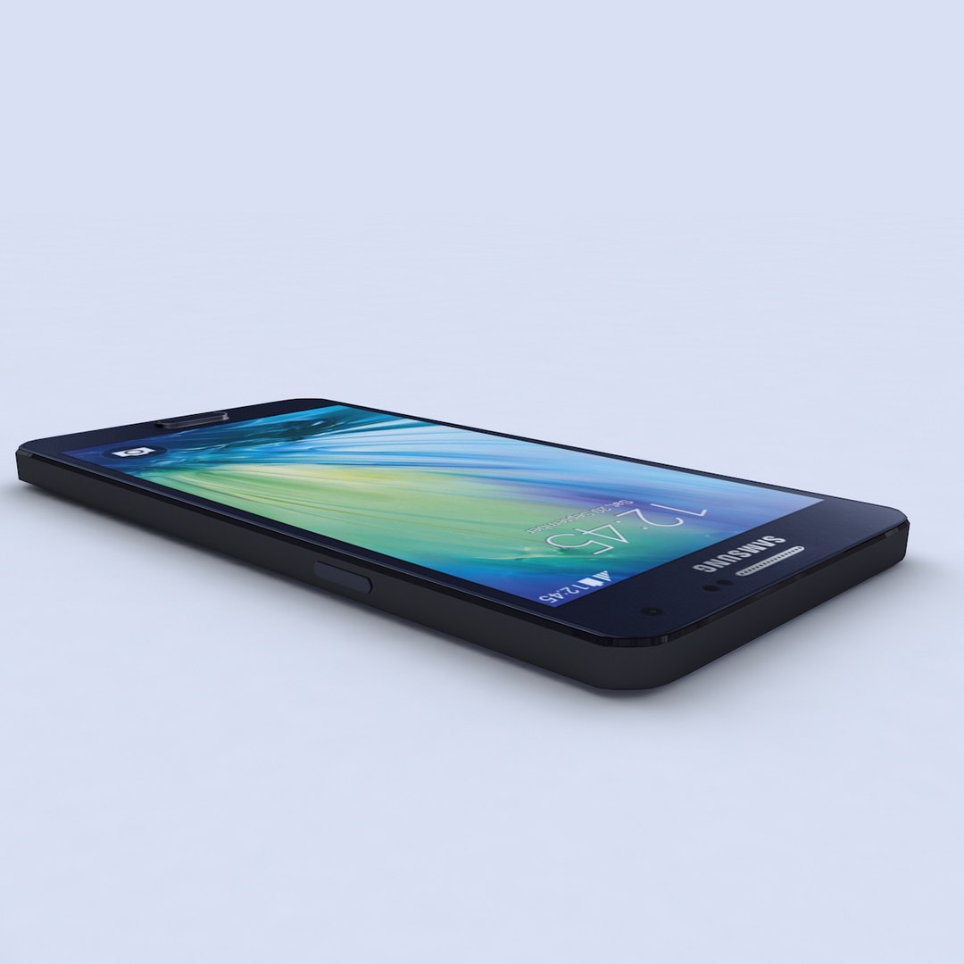 samsung galaxy a5 black 3d model