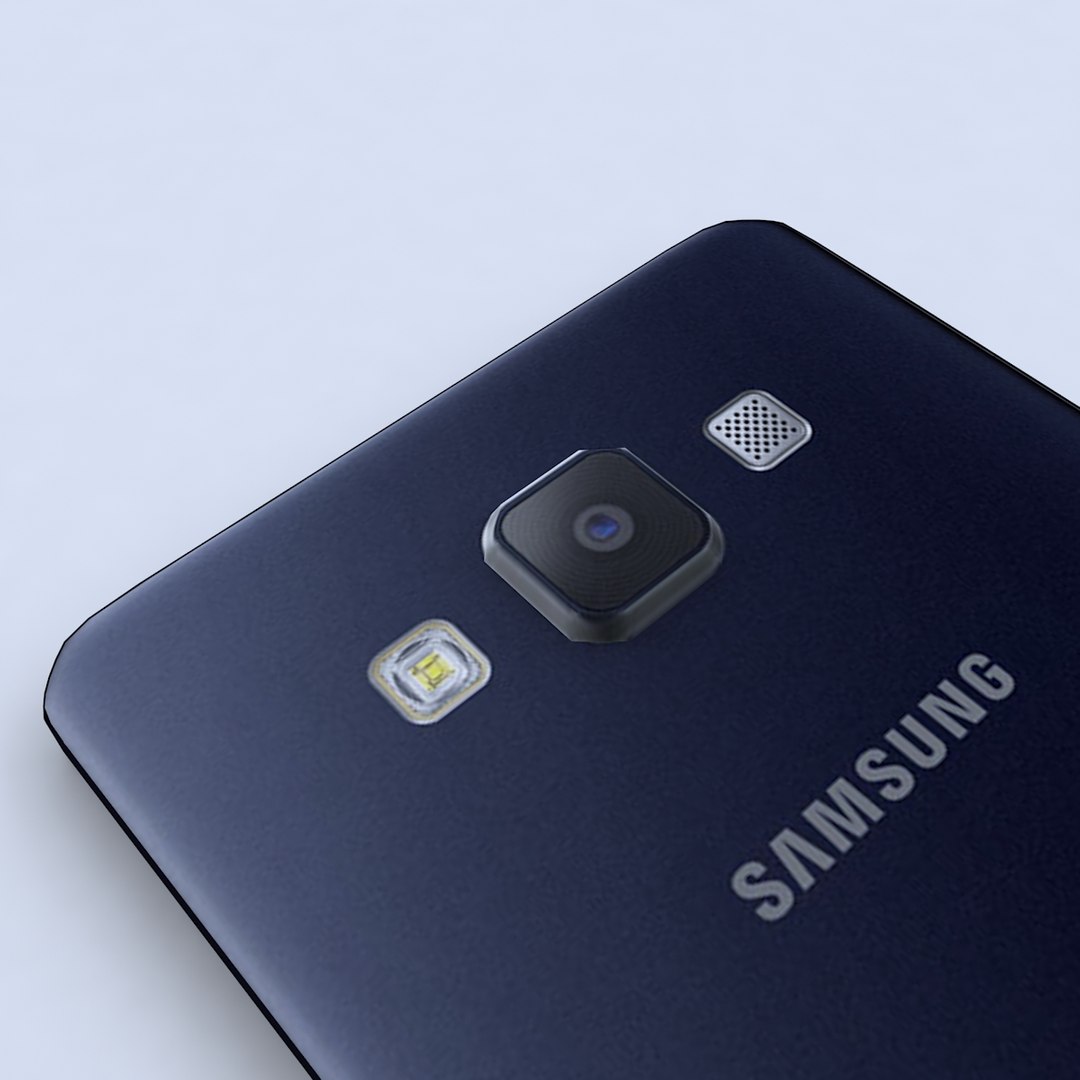 samsung galaxy a5 black 3d model