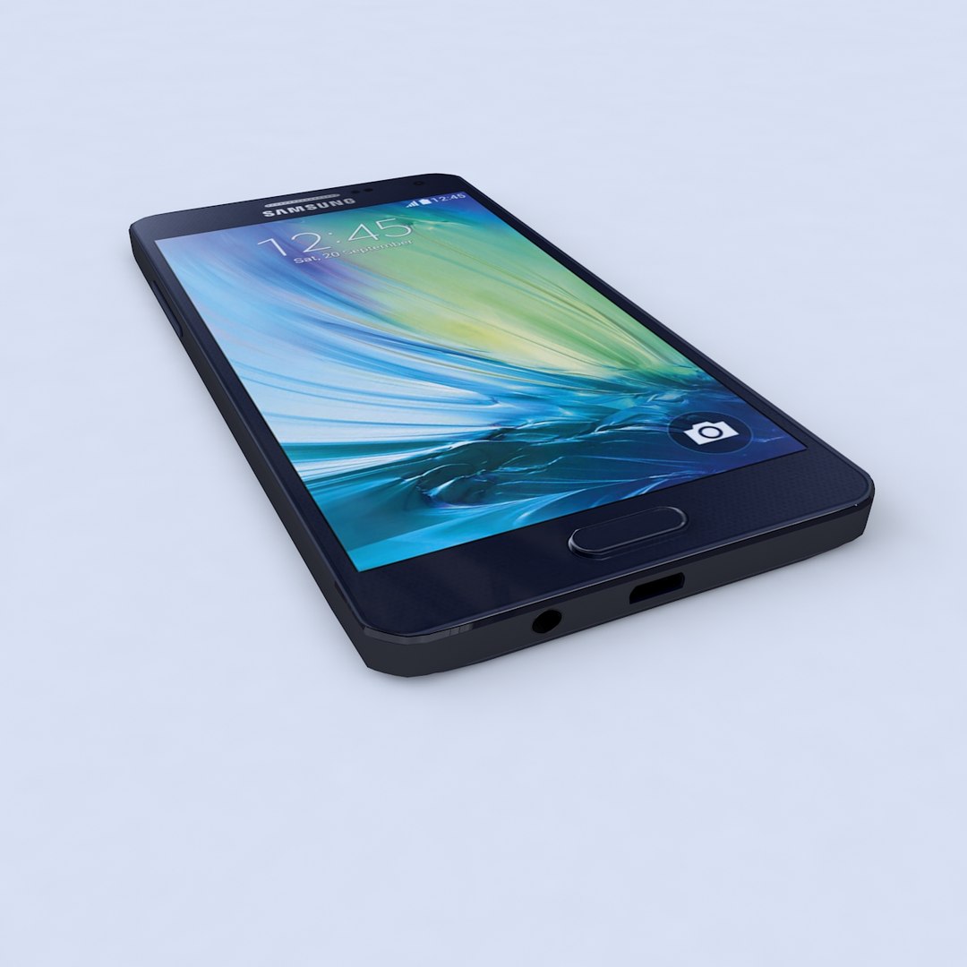 samsung galaxy a5 black 3d model