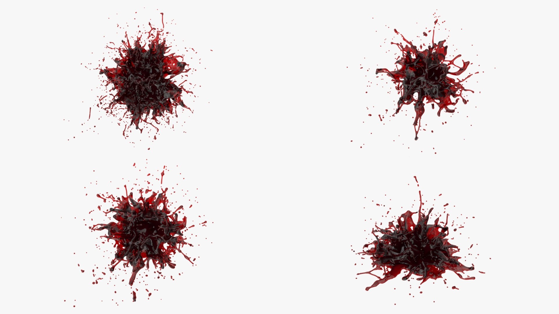 3D Model Blood Splash Bundle 5 - TurboSquid 1914625