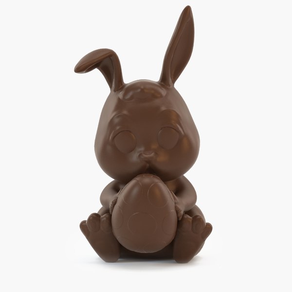 modelo 3d Conejito de chocolate con leche - TurboSquid 1540157
