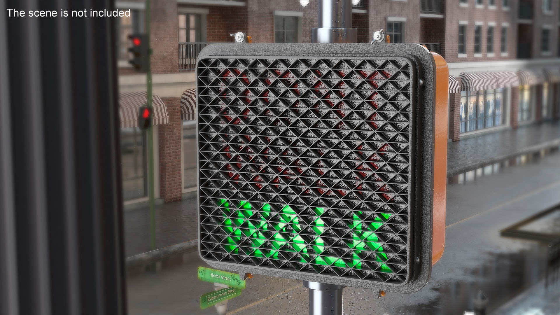 Walk Signal Green Light 3D - TurboSquid 2143297