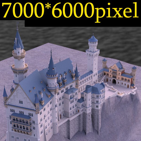 3d model neuschwanstein castle schloss