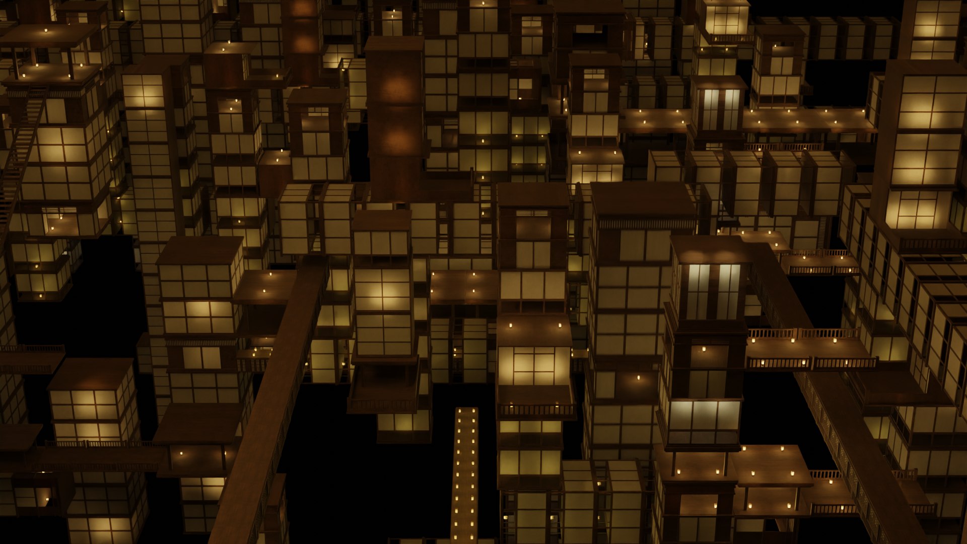 3d Model Infinity Castle Concept From Demon Slayer Turbosquid 2074266