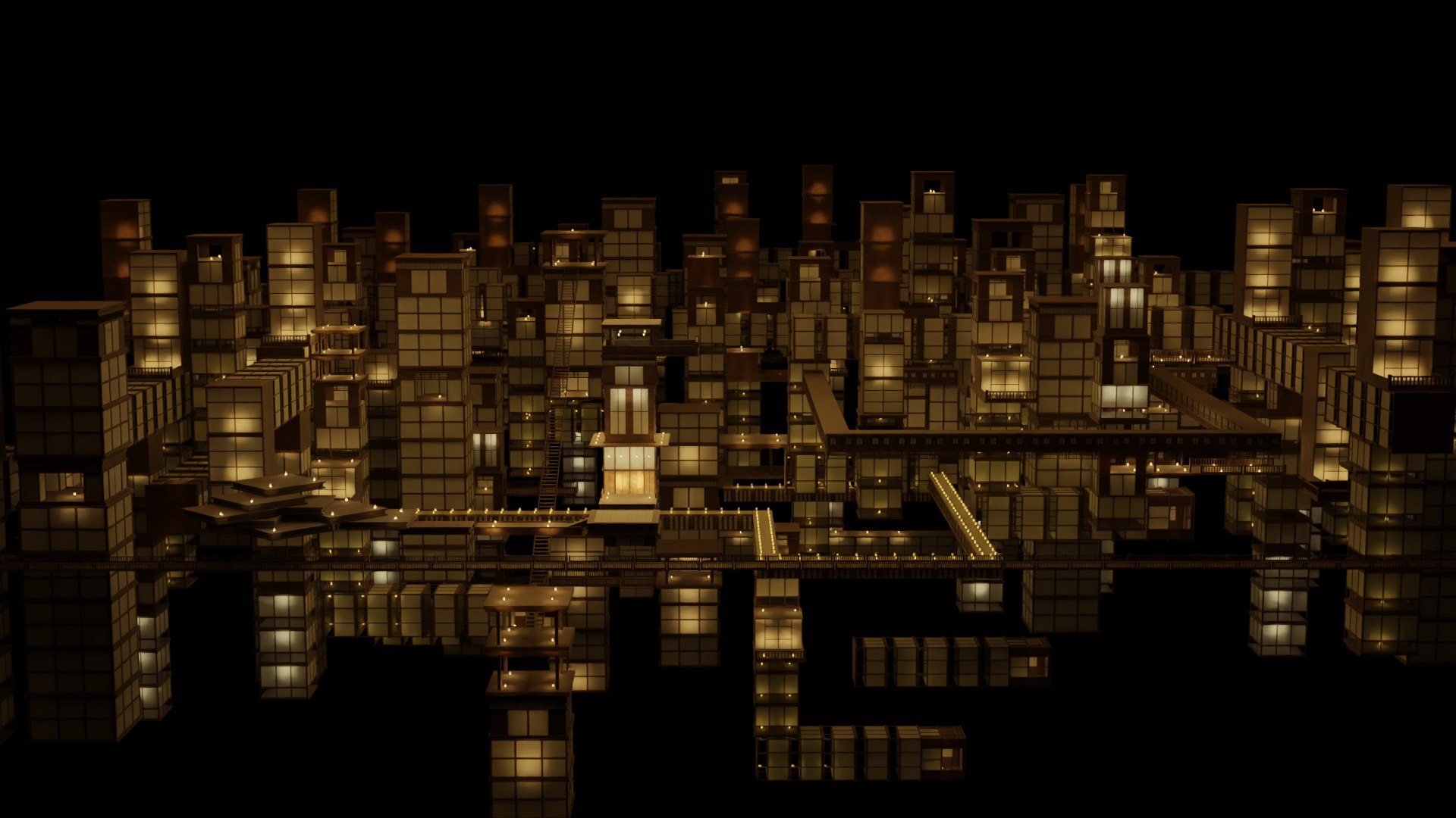 3d Model Infinity Castle Concept From Demon Slayer Turbosquid 2074266