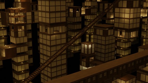 modelo 3d Concepto del Castillo Infinito de Demon Slayer - TurboSquid ...