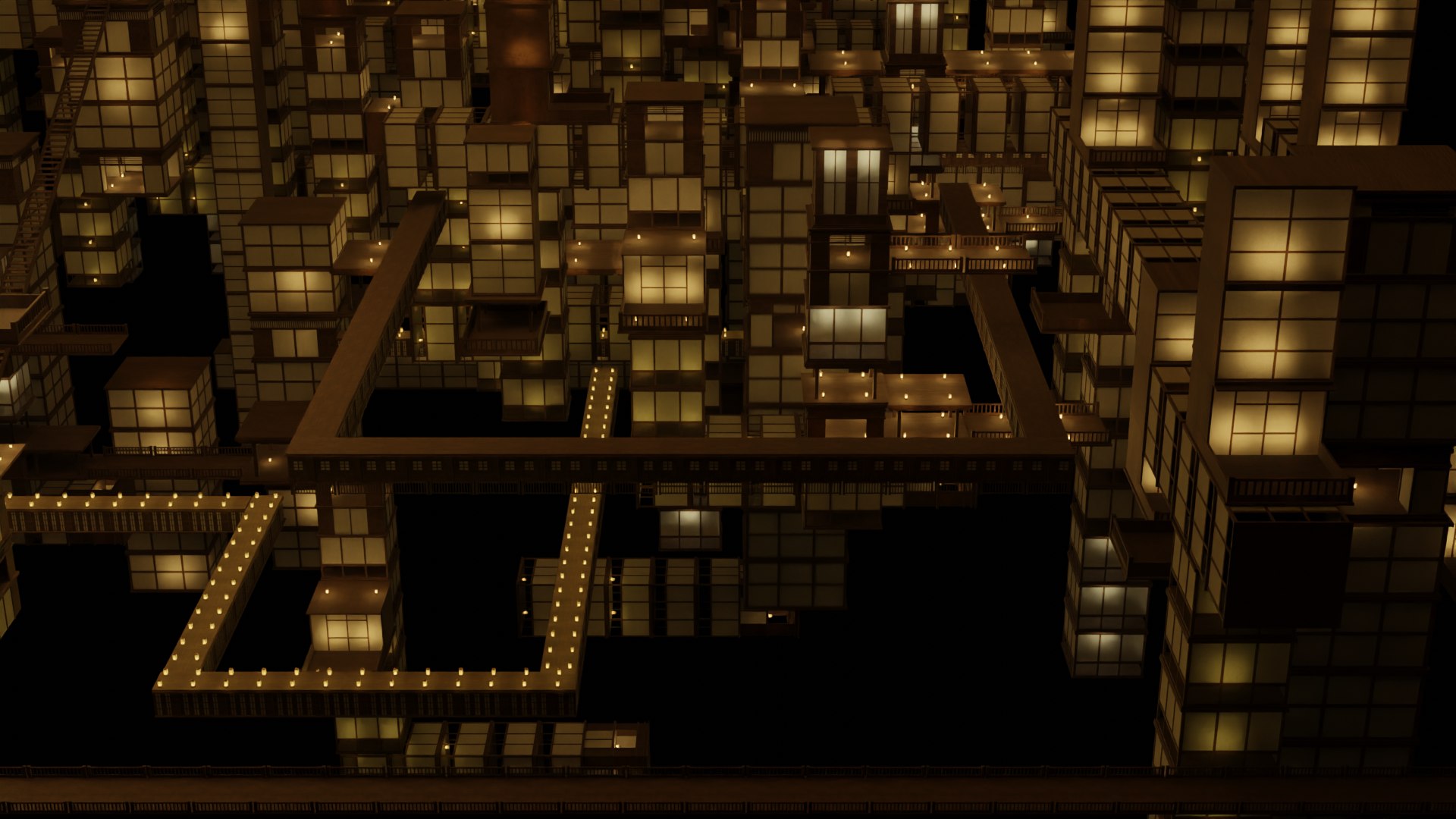 3d Model Infinity Castle Concept From Demon Slayer Turbosquid 2074266