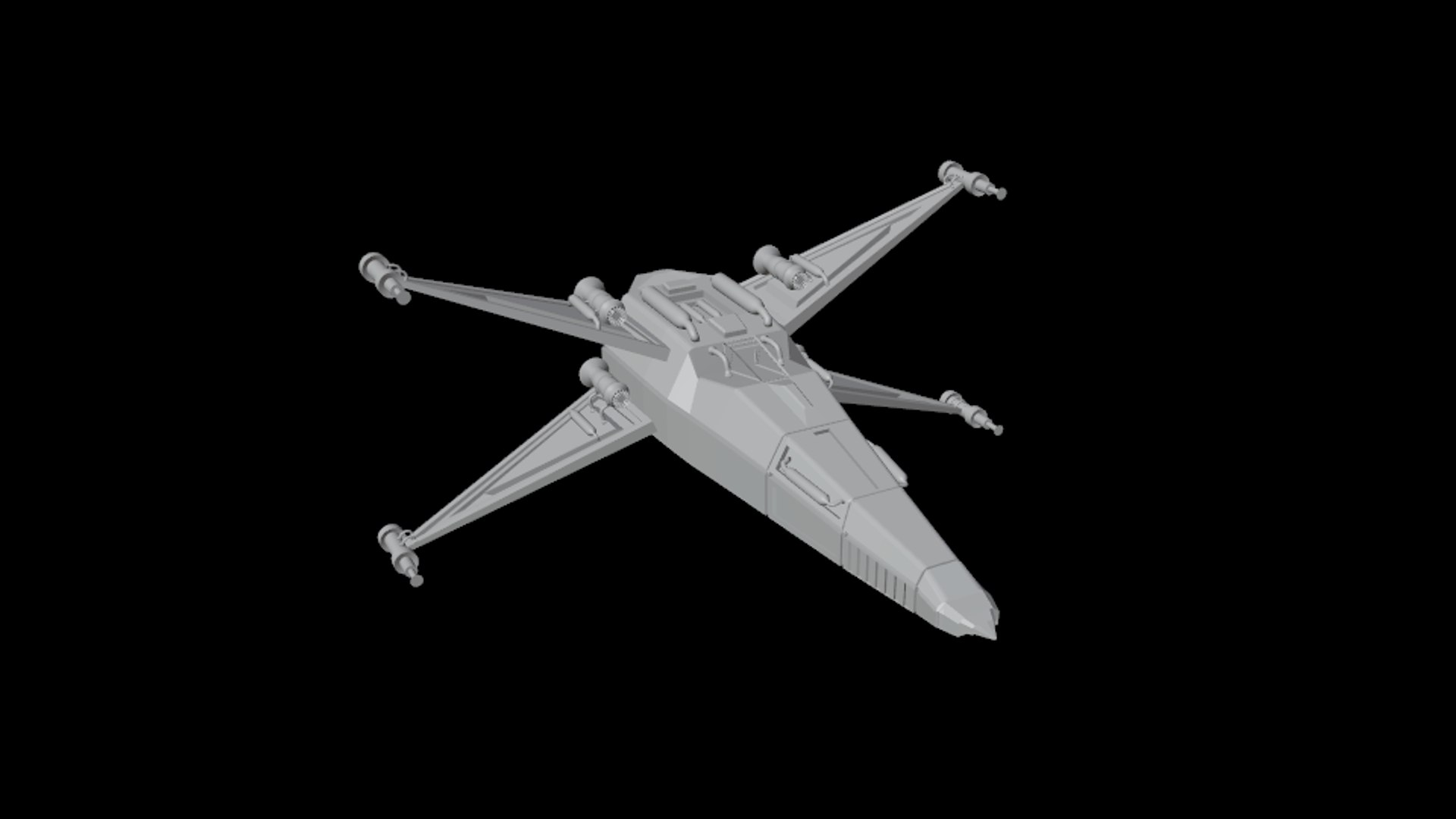 3D Spaceship Classic Model - TurboSquid 1678330