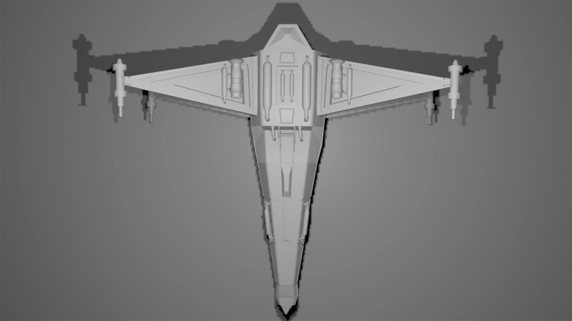 3D Spaceship Classic Model - TurboSquid 1678330