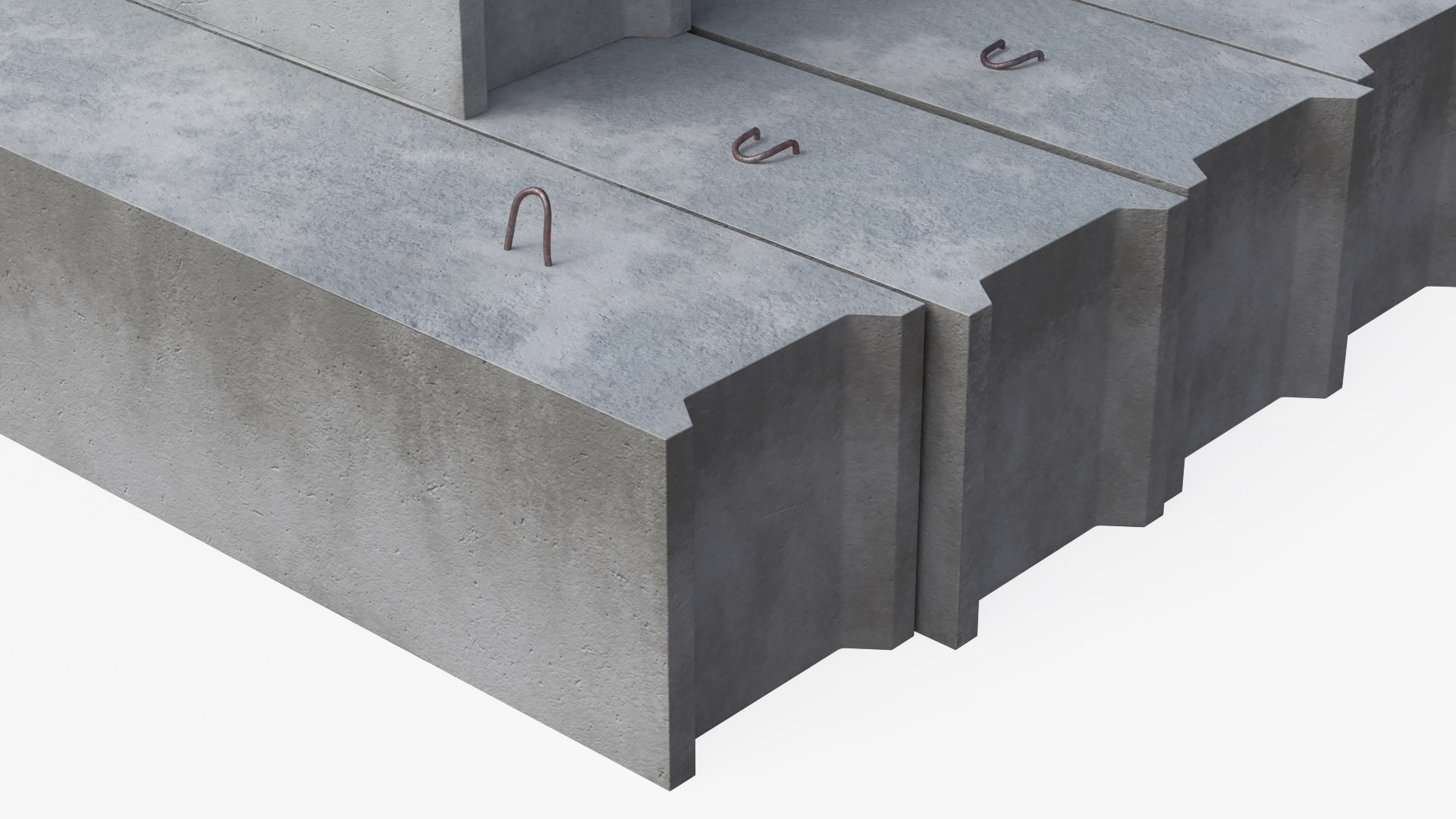 3D Foundation Blocks Model - TurboSquid 2016007