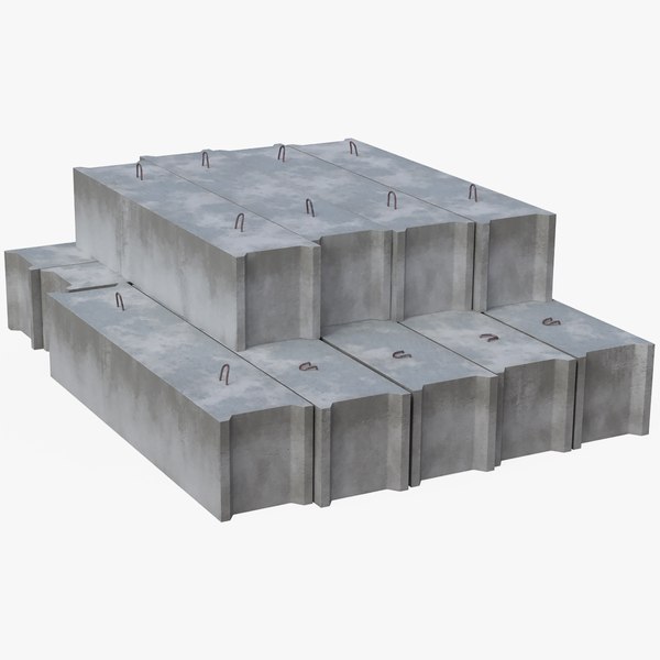 3D Foundation Blocks model - TurboSquid 2016007