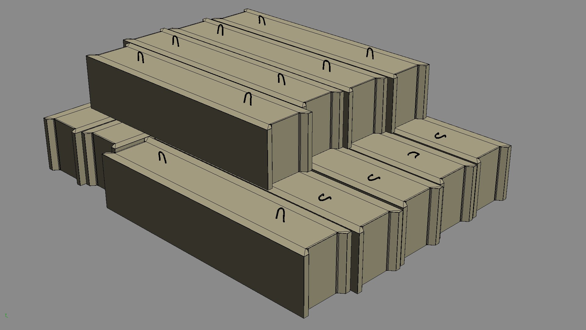 3D Foundation Blocks Model - TurboSquid 2016007