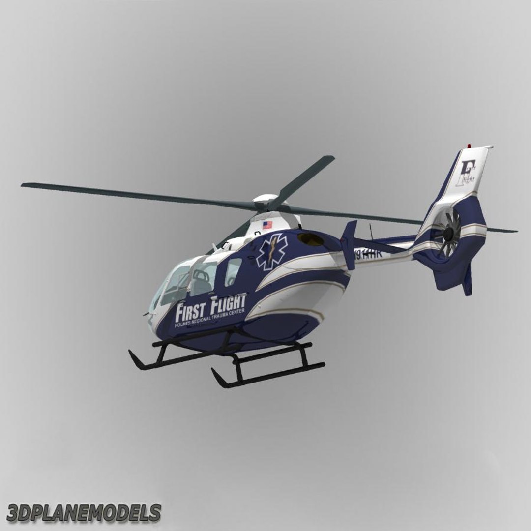 3d Model Of Eurocopter Ec-135 Flight Medical