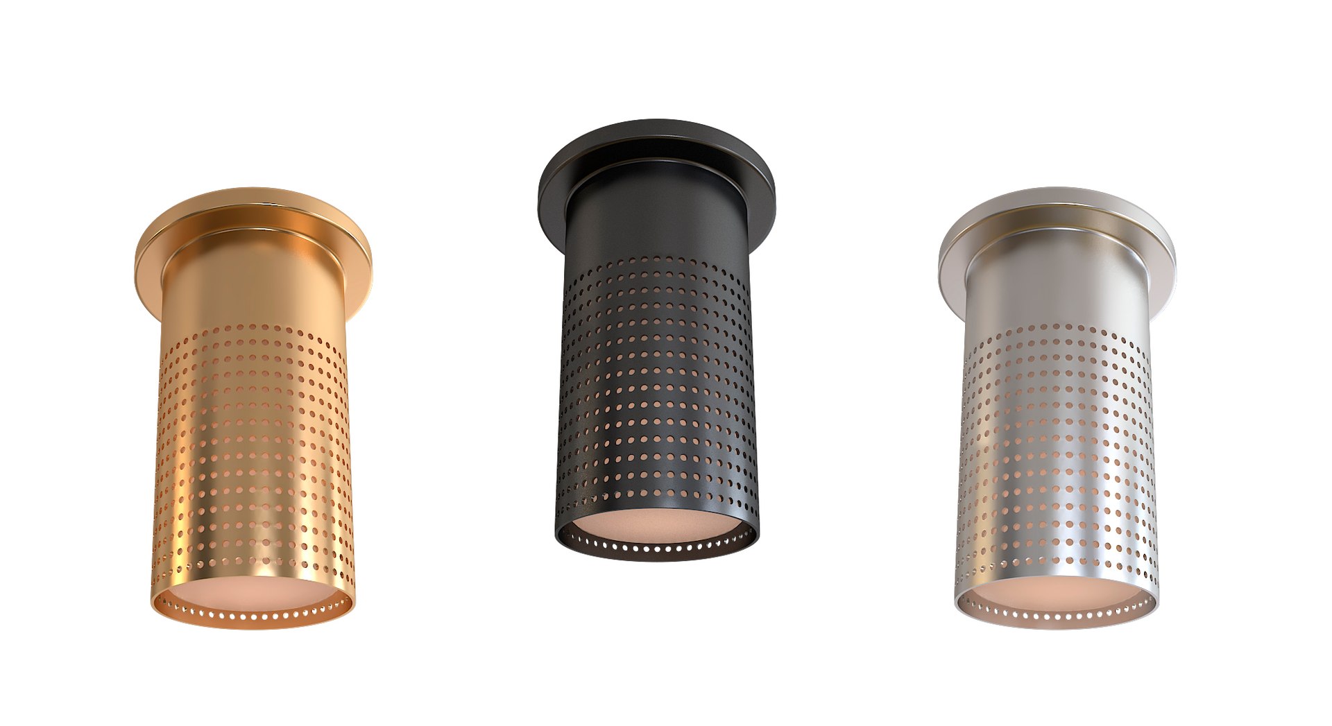 Precision Short Monopoint Flush Mount 3D Model - TurboSquid 1805434