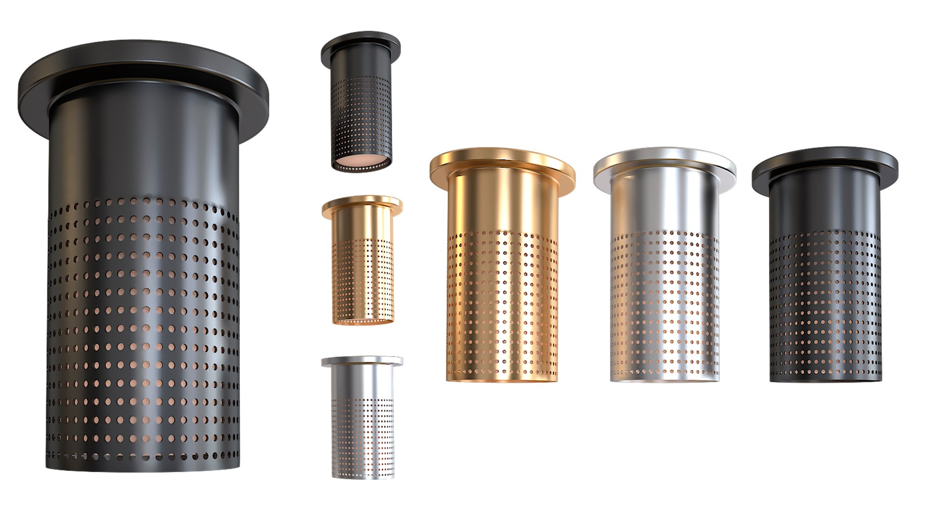 Precision Short Monopoint Flush Mount 3D Model - TurboSquid 1805434