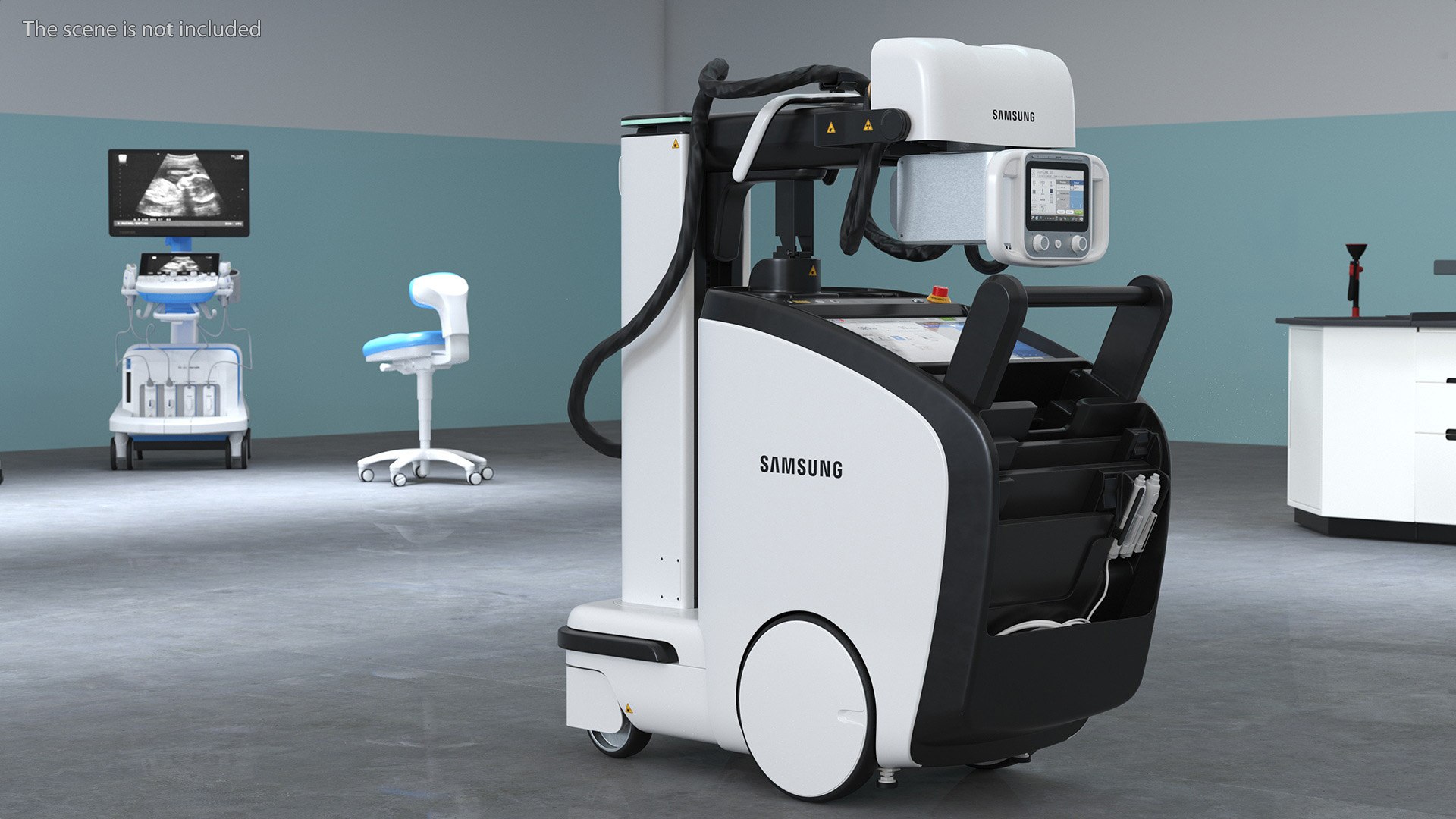 Digital Radiography System Samsung AccE GM85 Rigged 3D model ...