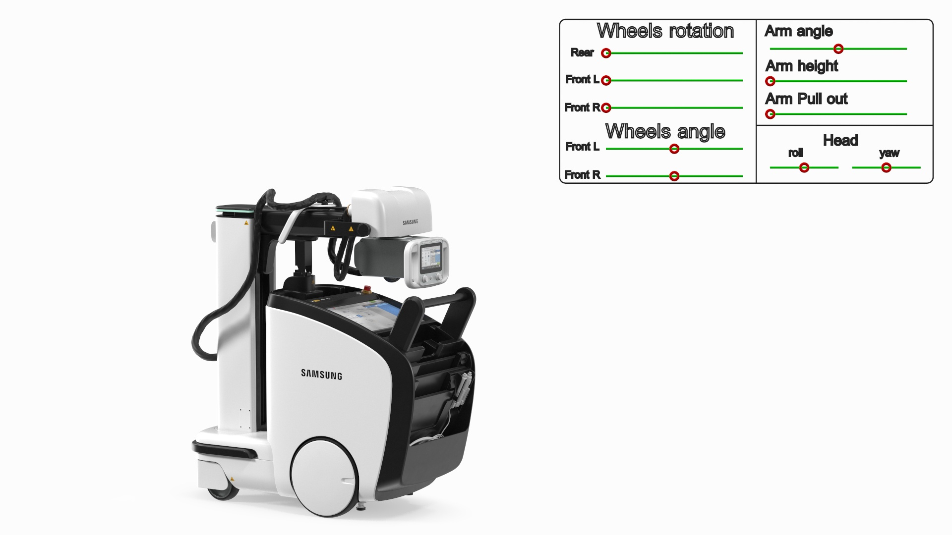 Digital Radiography System Samsung AccE GM85 Rigged 3D model ...