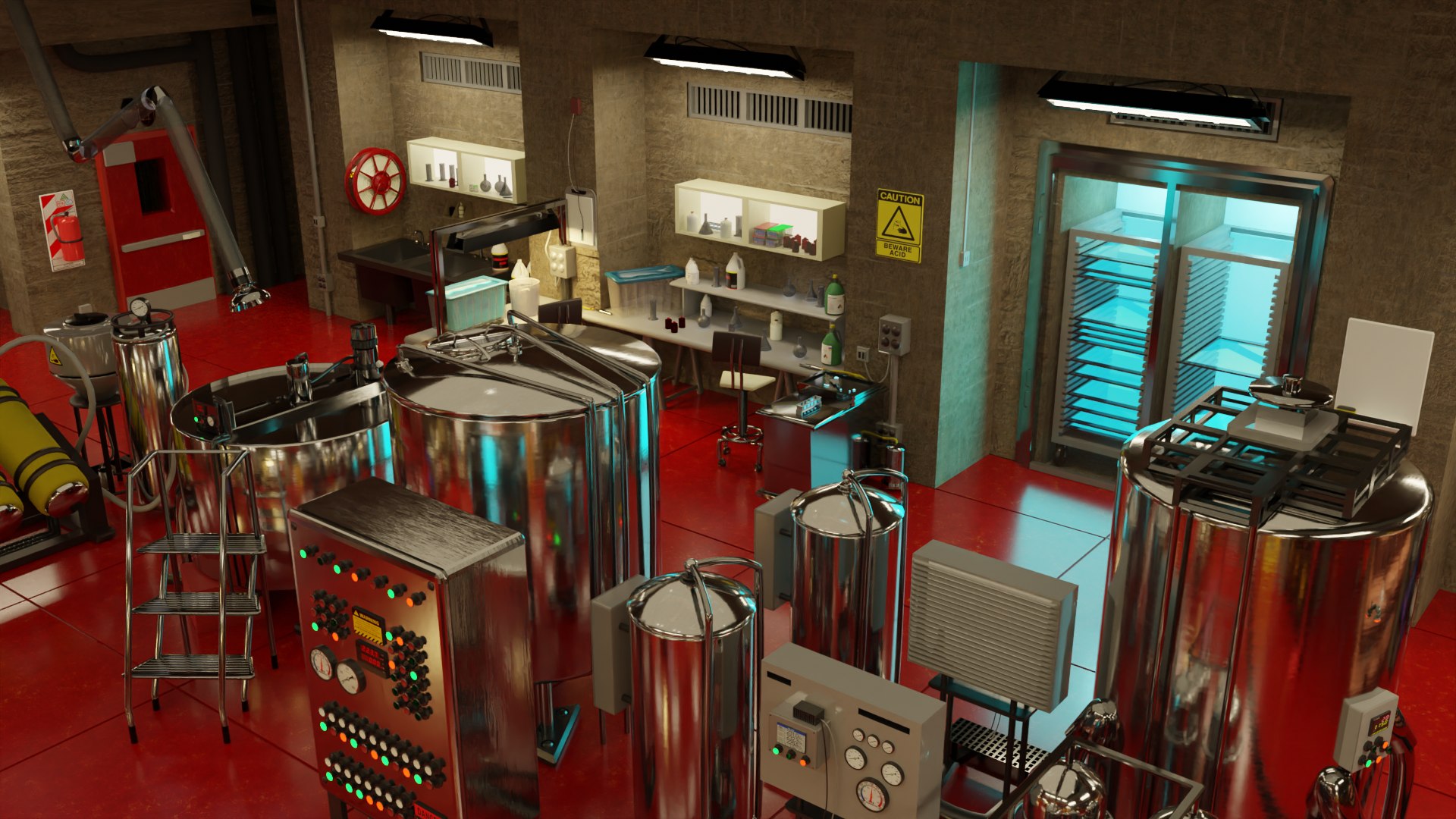 3D Laboratory Imitation Of The Breaking Bad Series - TurboSquid 2212519