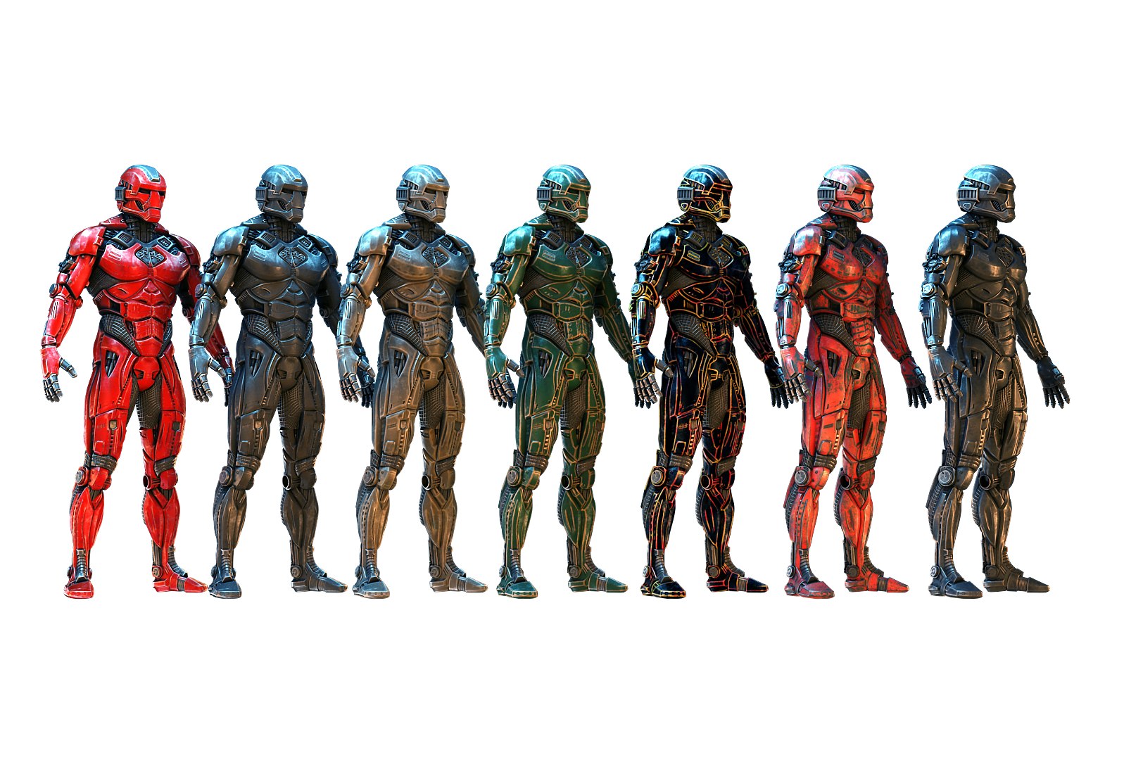 3d model super hero airon