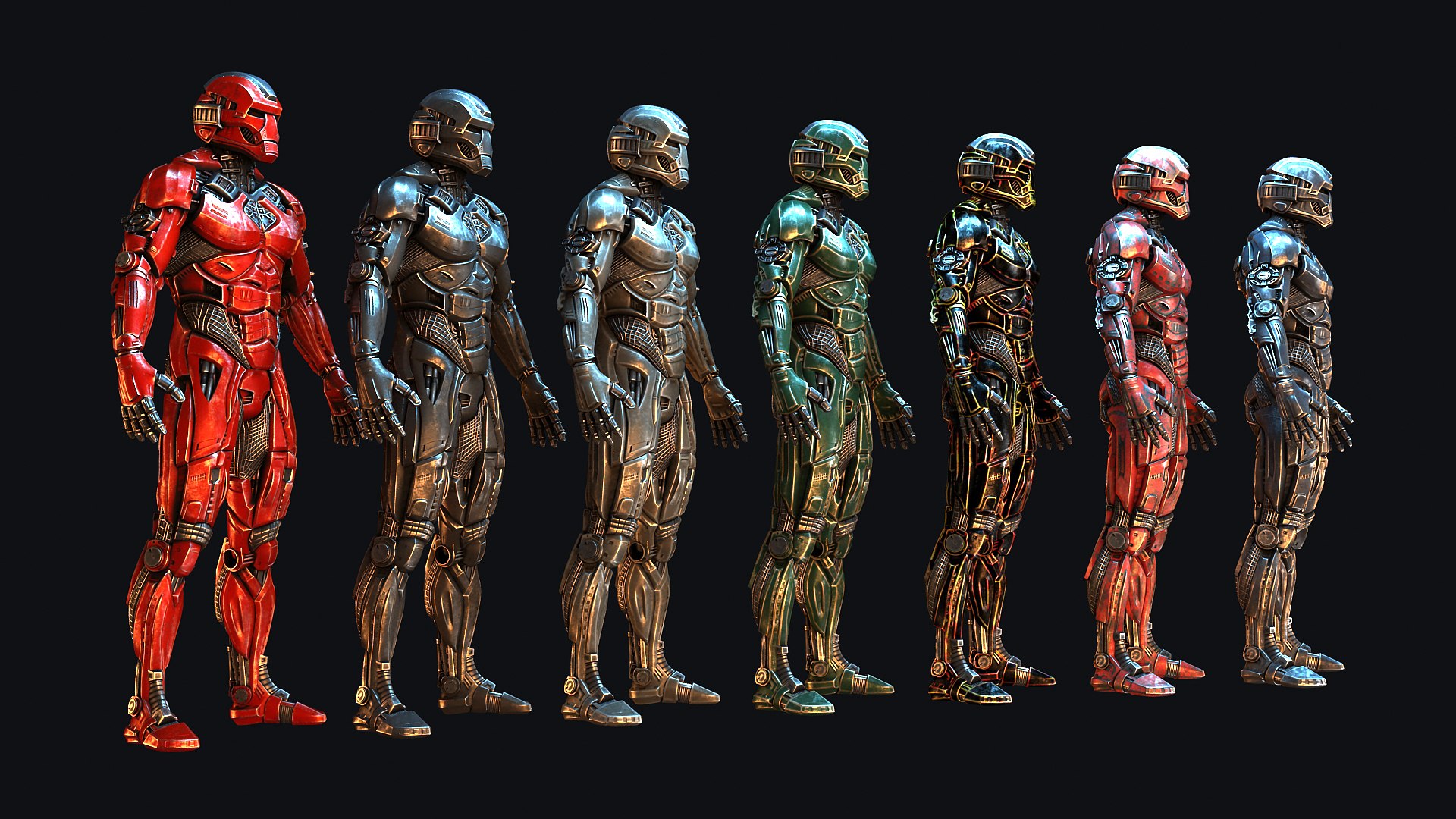 3d model super hero airon