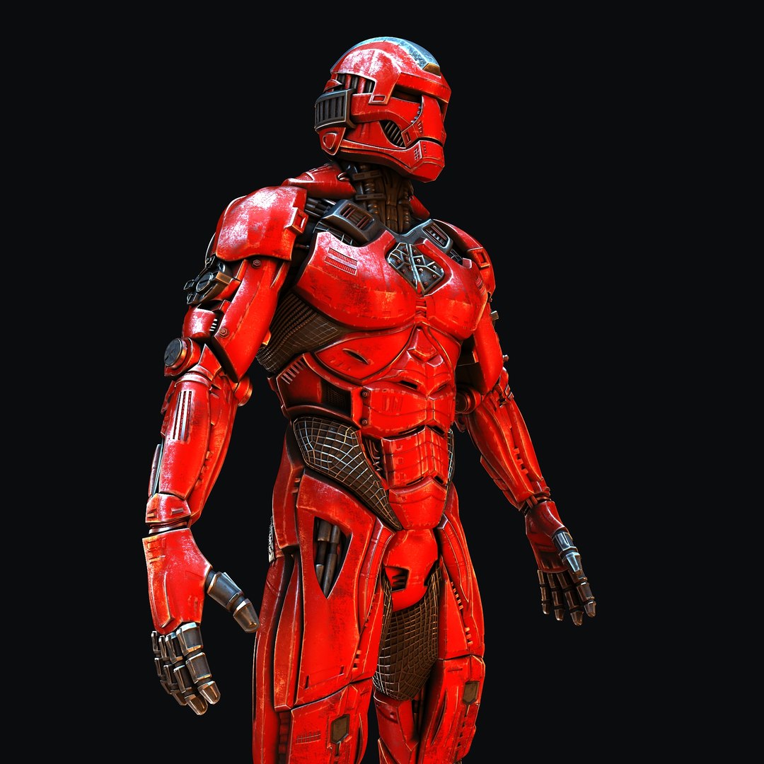 3d model super hero airon